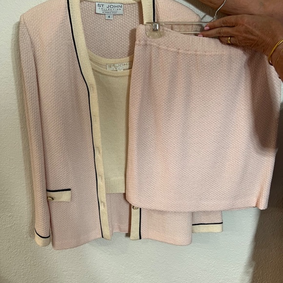 St. John | Jackets & Coats | St John Pink 3 Piece Suit | Poshmark